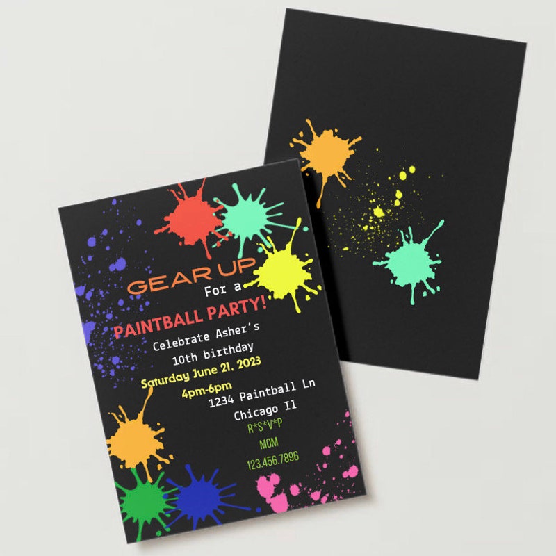 Paintball Party - Etsy