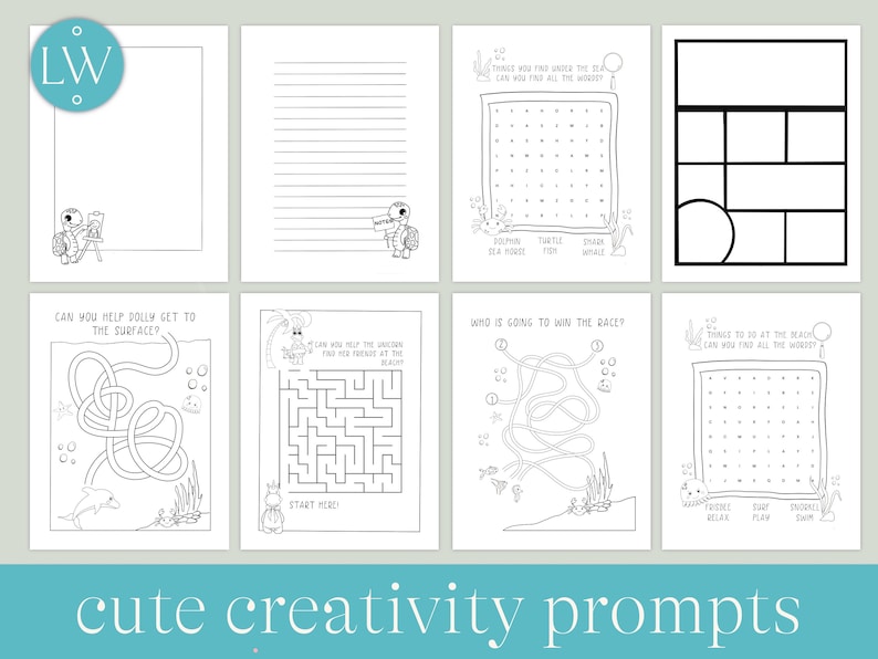 Underwater Activity Printables for Ocean Explorers - Etsy