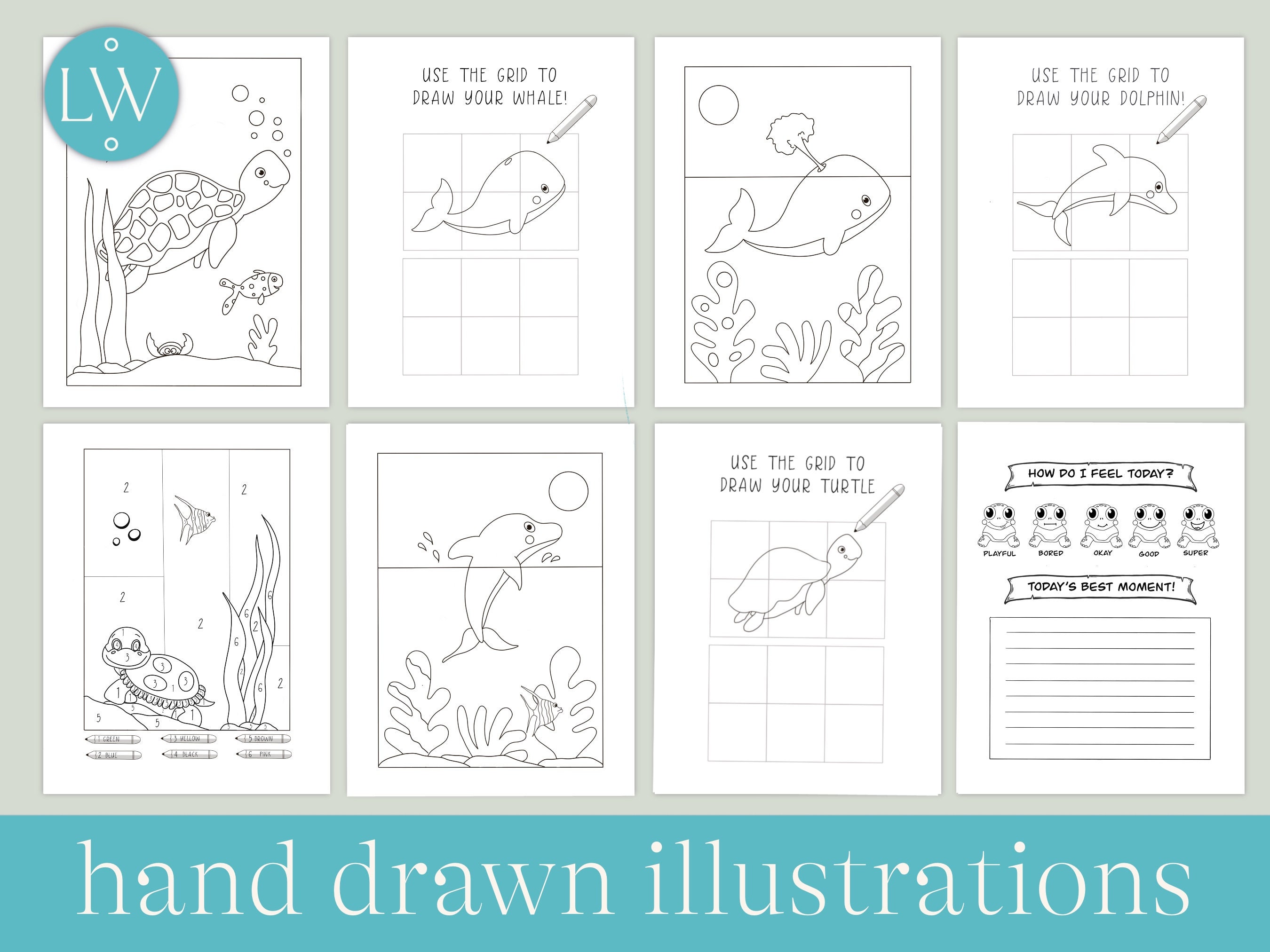 Underwater Activity Printables for Ocean Explorers - Etsy