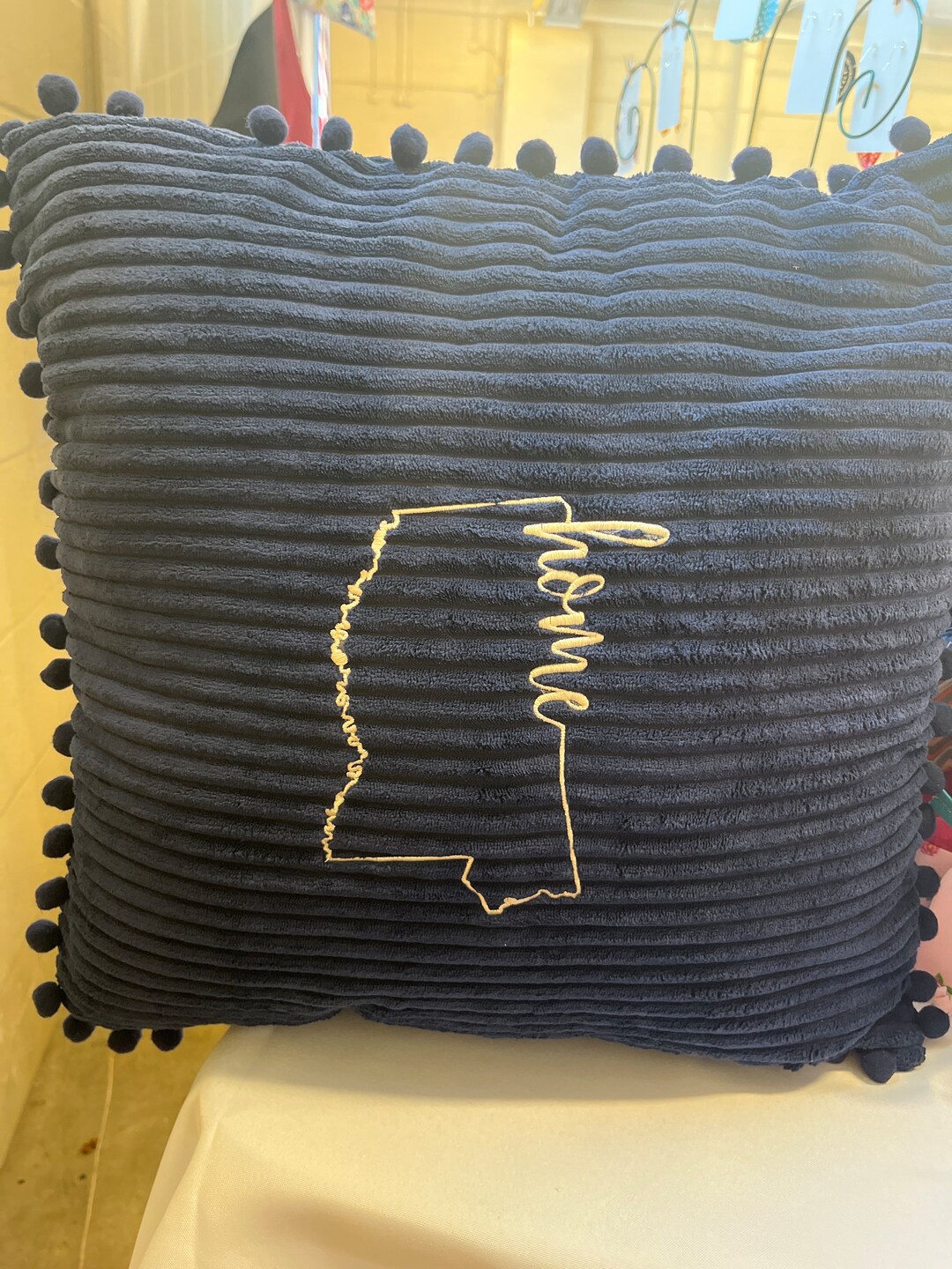 Mississippi home Embroidered Throw Pillow - Etsy