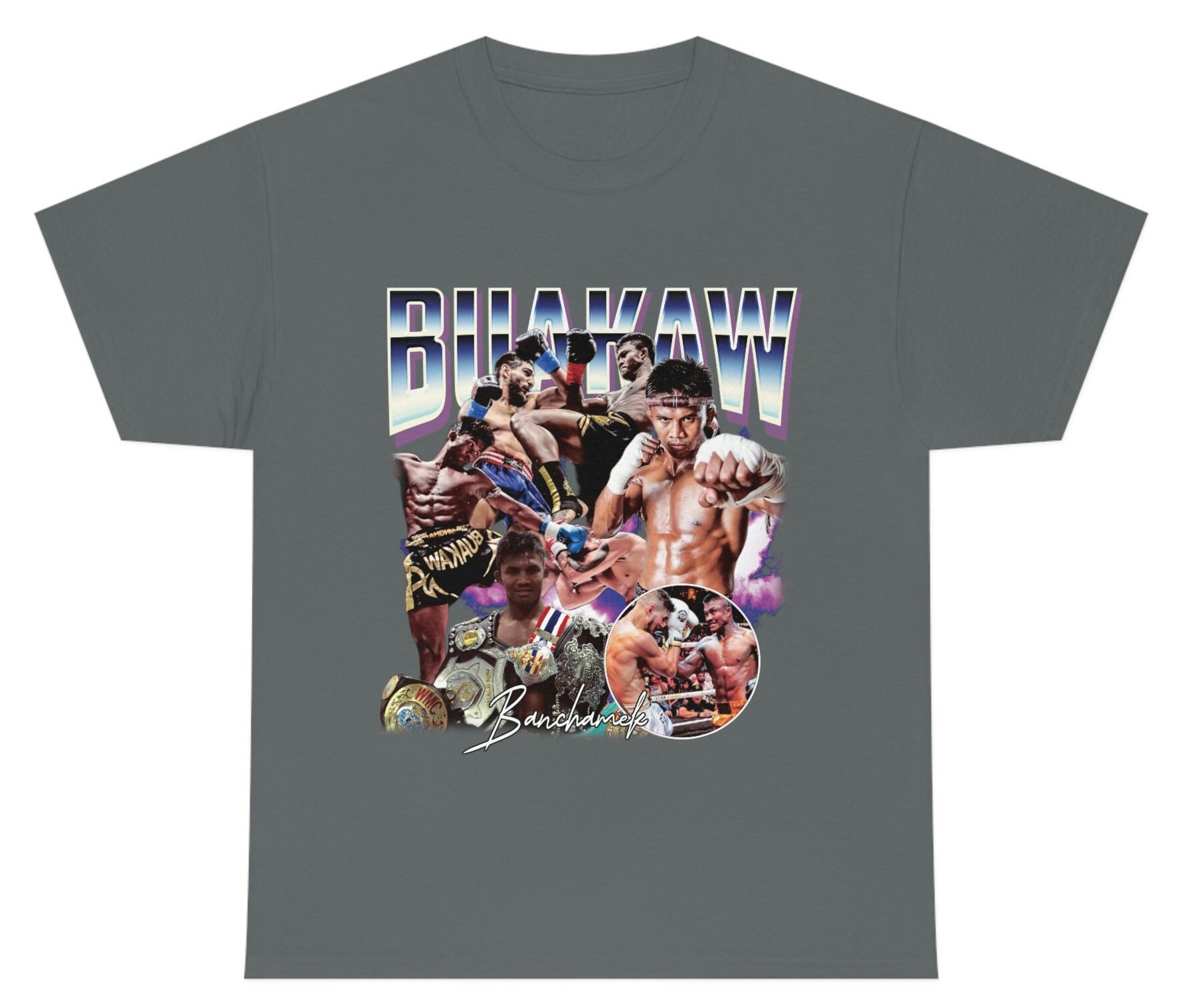 Buakaw Muay Thai Boxer 90's Retro Champions Graphic Vintage Gift Sport ...