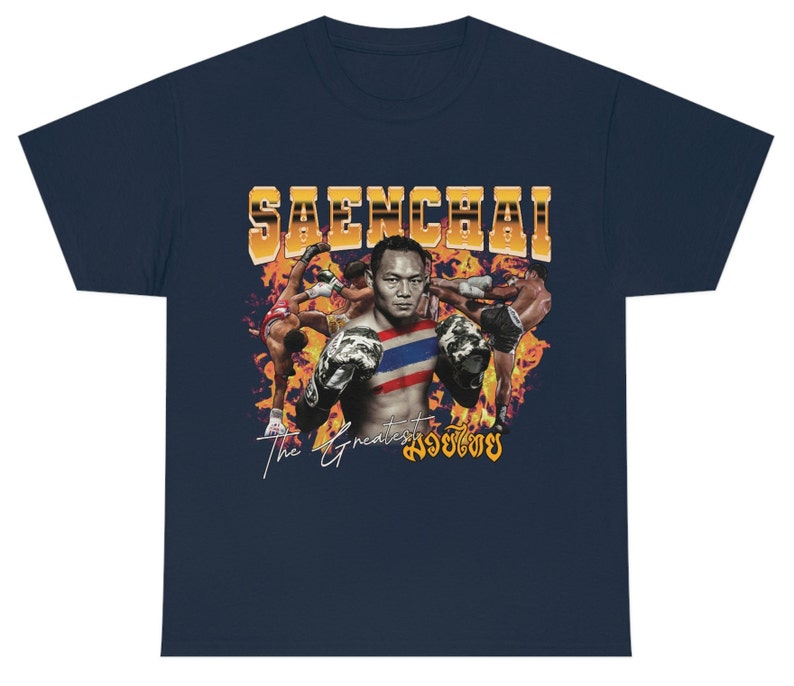 Saenchai Muay Thai Boxer 90's Retro Champions Graphic Vintage Gift ...