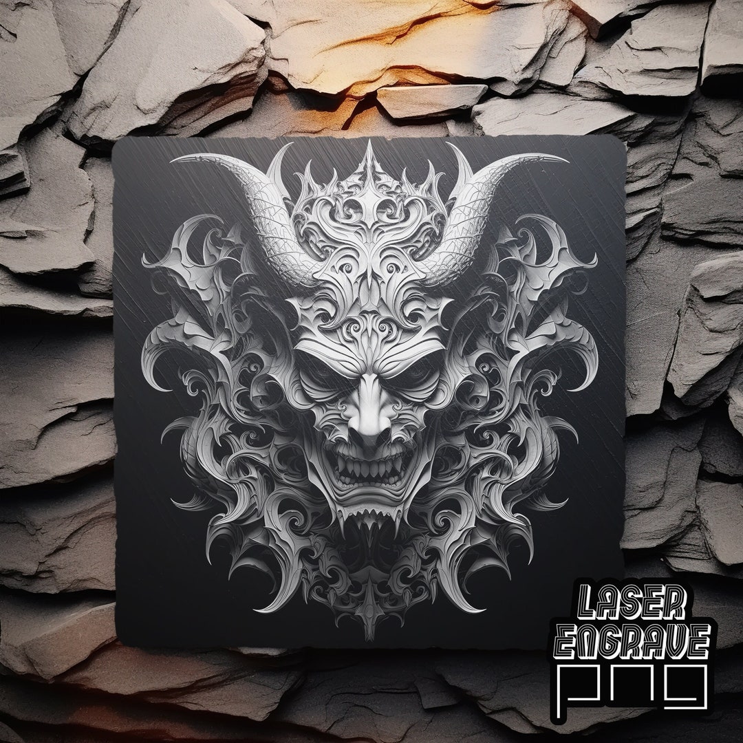 Devil PNG | Laser Engraving File | Slate Coasters | 3D Illusion | CNC ...