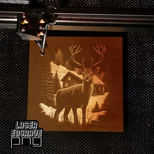 Deer Stag PNG | Laser Engraving Files | Slate Coasters Engraved | CNC ...
