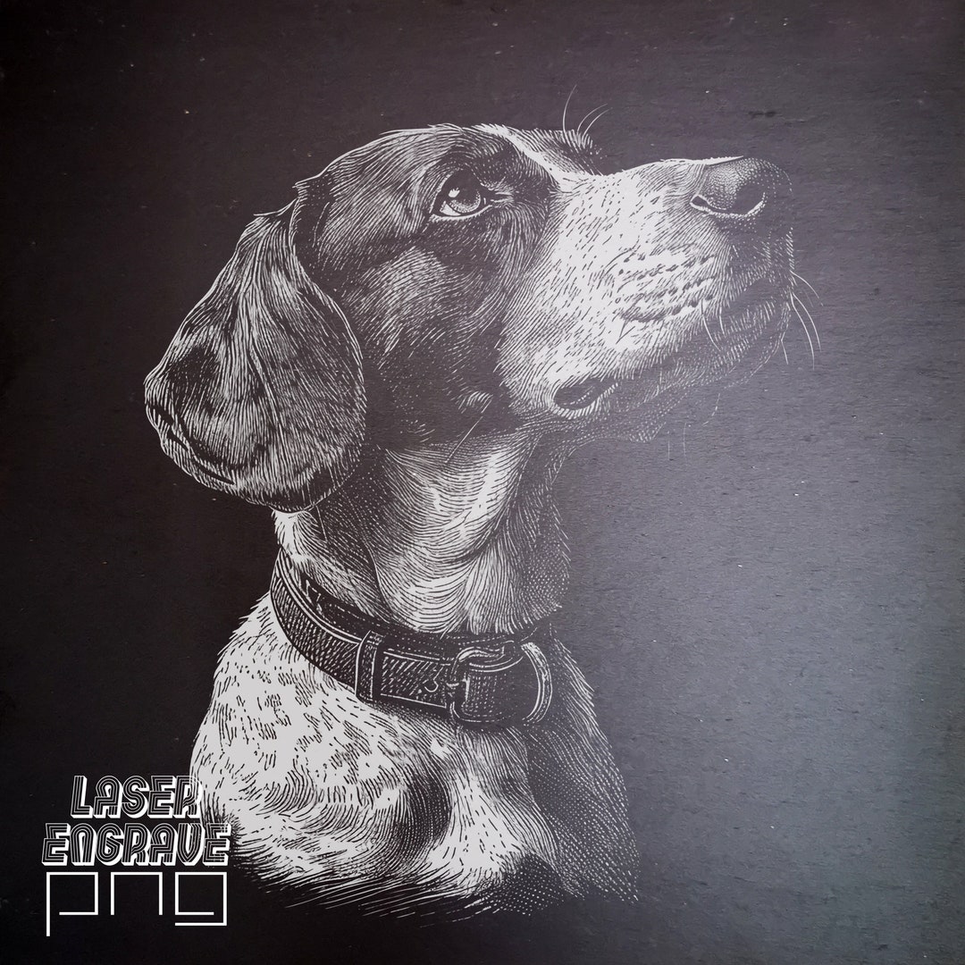 Beagle PNG | Laser Engraving File | Slate PNG | Slate Coasters Engraved ...