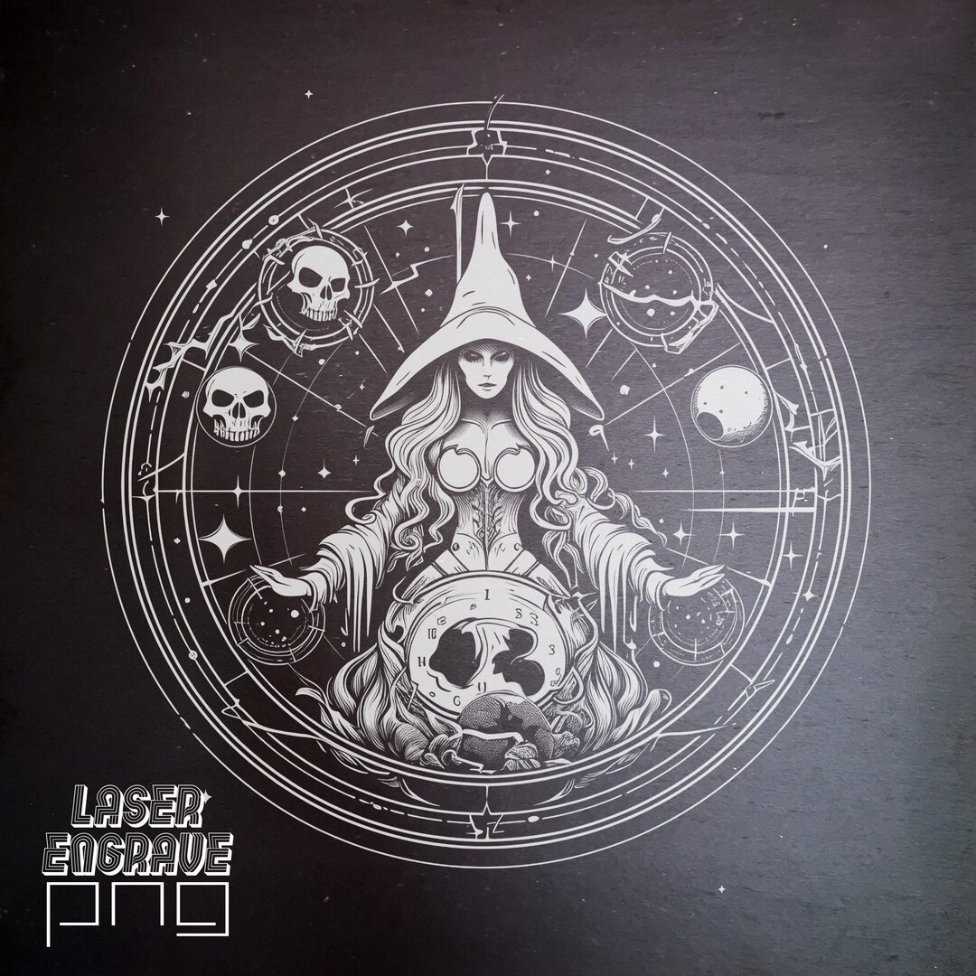Laser Engrave PNG | Glowforge Ready | Lightburn Digital | Slate Coaster ...