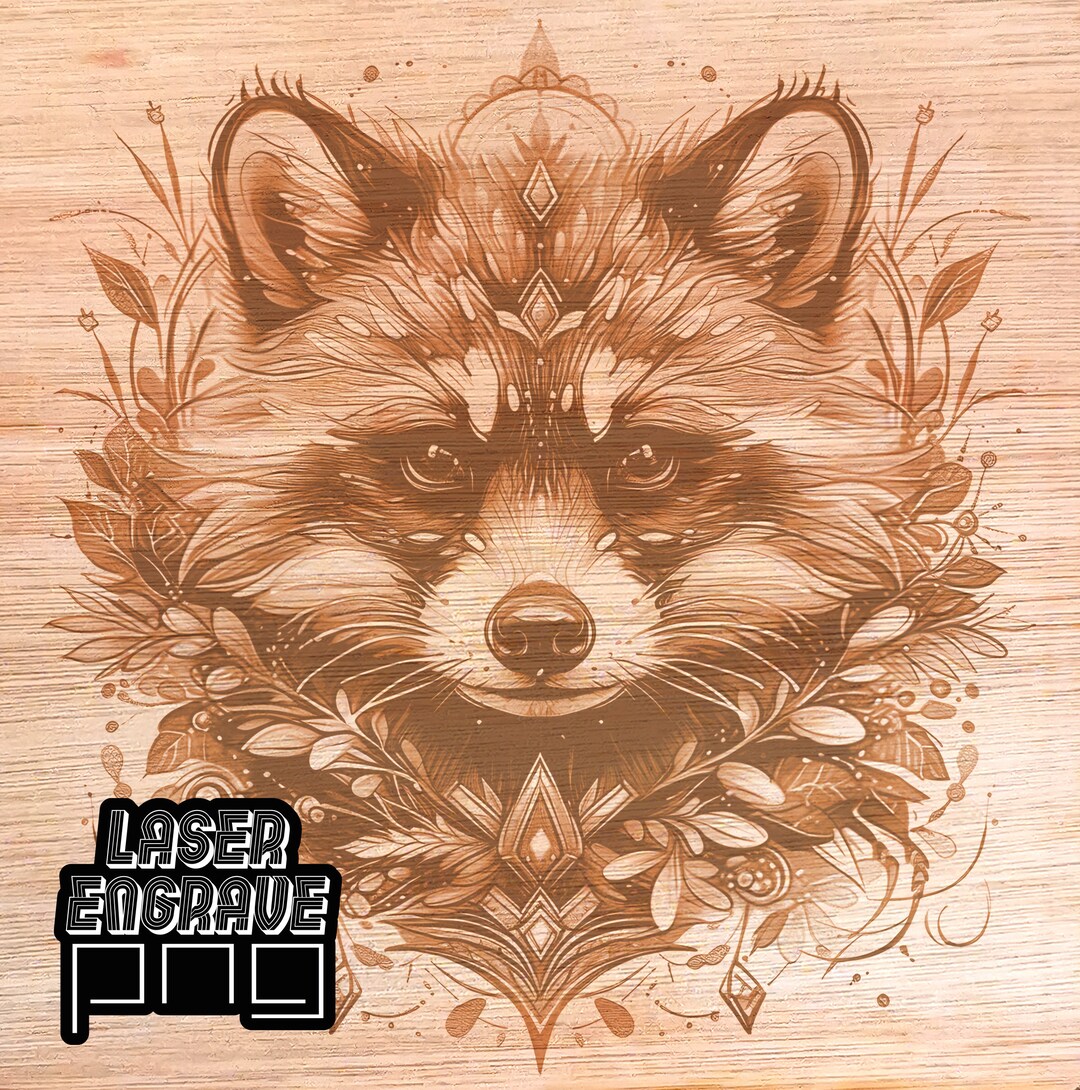 Laser Engrave PNG | Lightburn and Glowforge Ready | Wood Etching File ...