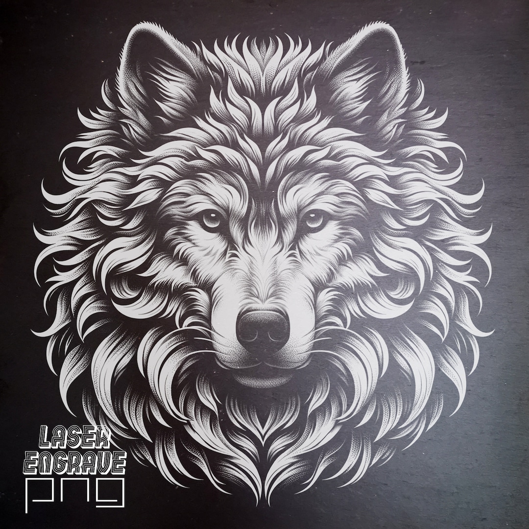 Wolf PNG File: Laser Engraving & CNC Router Designs - Etsy