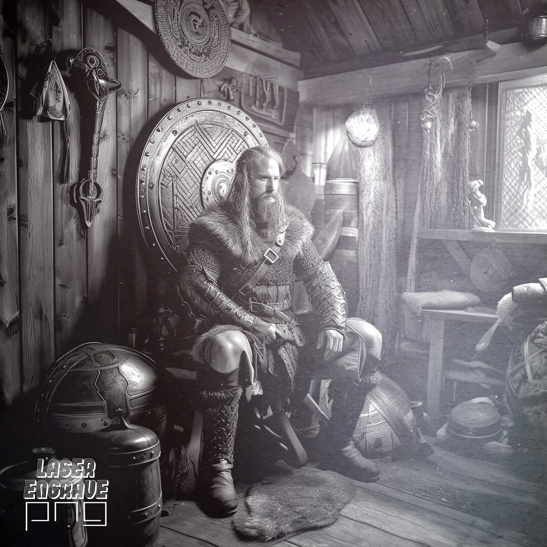 Viking at Home - Laser Ready PNG | Lightburn | Glowforge | Engraving ...
