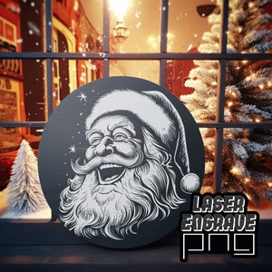 Laser Engraving Files | Santa Claus PNG | Slate Coasters Engraved | CNC ...