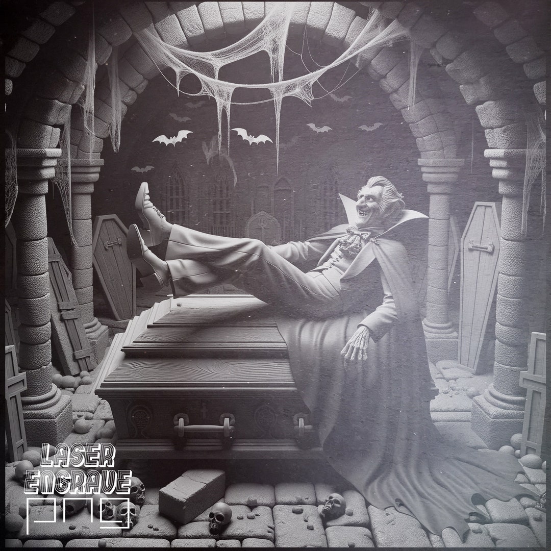 Vampire PNG | Laser Engraving File | Slate Coasters | Downloadable ...