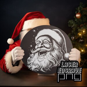 Laser Engraving Files | Santa Claus PNG | Slate Coasters Engraved | CNC ...