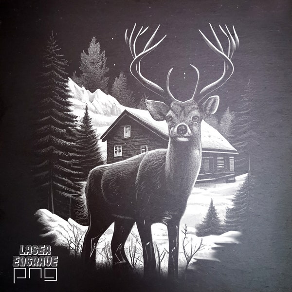Laser Engraved Deer - Etsy