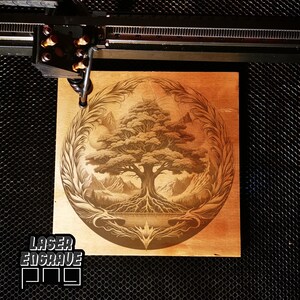 Yggdrasil PNG | Laser Engraving File | Wood Coaster | CNC Etching ...