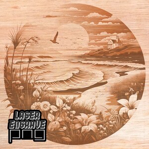 Laser Engrave PNG | Lightburn and Glowforge Ready | Wood Etching File ...