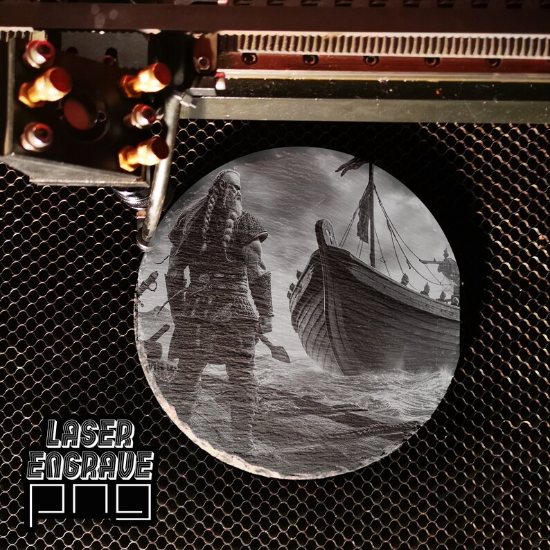 Viking Laser Ready PNG Lightburn Glowforge Engraving - Etsy