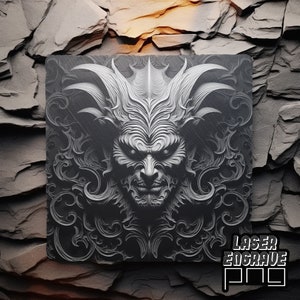 Devil PNG | Laser Burn PNG | 3D Illusion | Engraving File for Slate ...