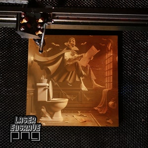 Vampire in the Toilets PNG | Laser Engraving File | Slate Coasters ...