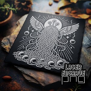 Flying Spaghetti Monster | Slate Coaster PNG | Laser Engrave PNG | Co2 ...