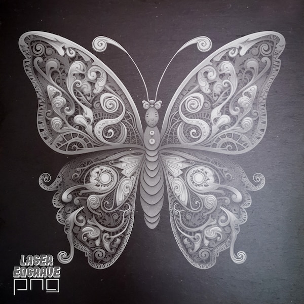 Butterfly Engraving - Etsy