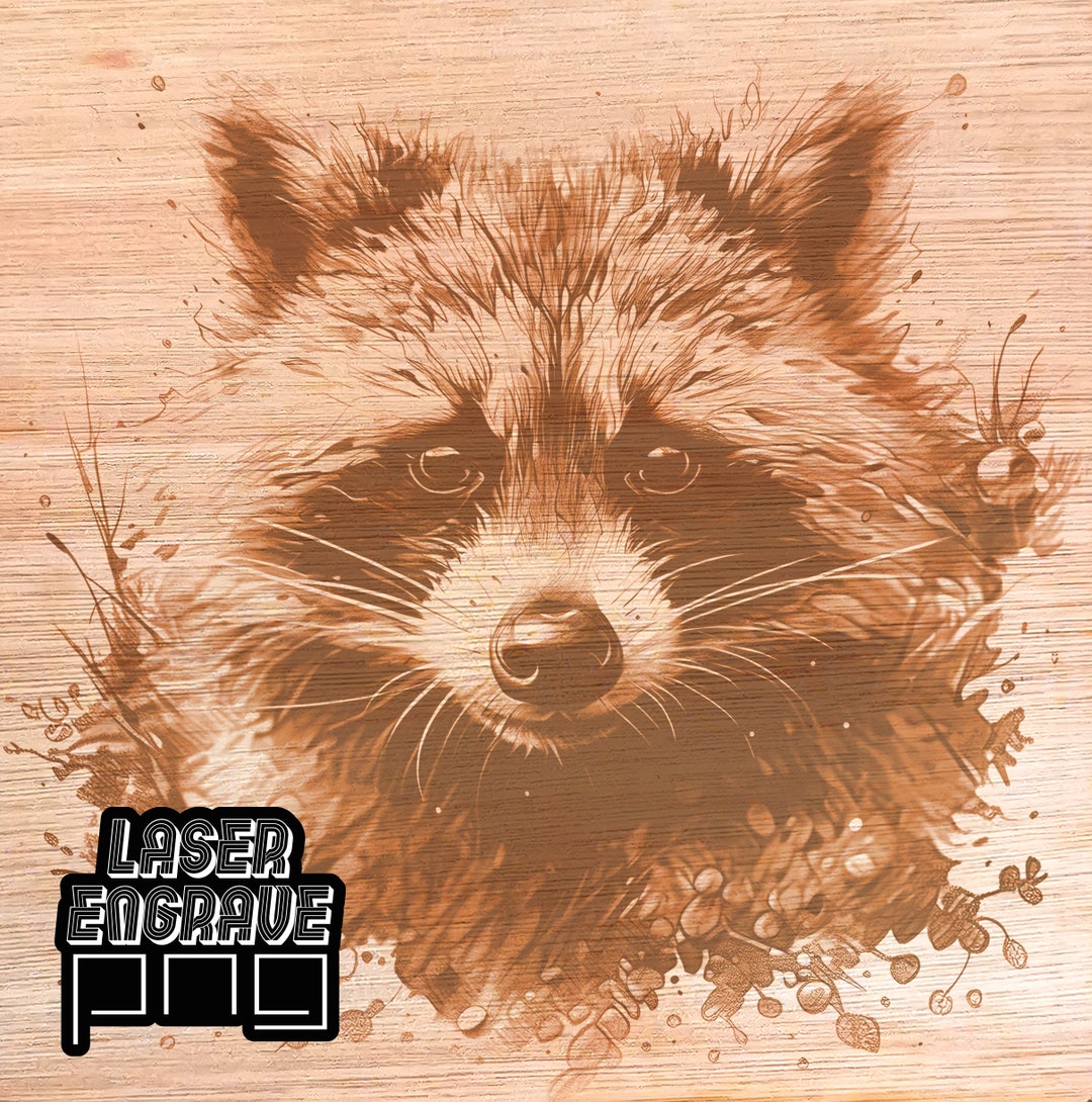 Laser Engrave PNG | Lightburn and Glowforge Ready | Wood Etching File ...