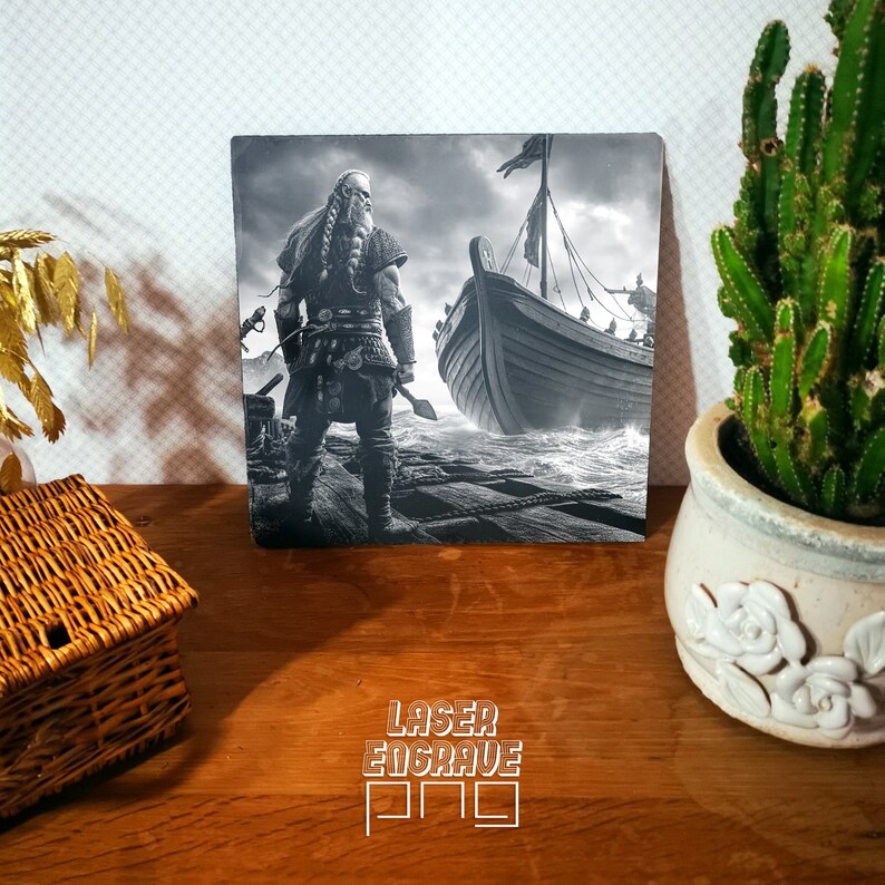 Viking Laser Ready PNG Lightburn Glowforge Engraving - Etsy