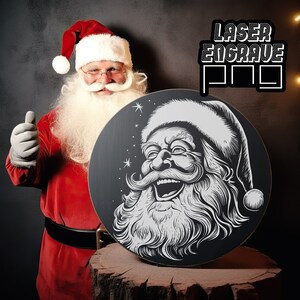 Laser Engraving Files | Santa Claus PNG | Slate Coasters Engraved | CNC ...