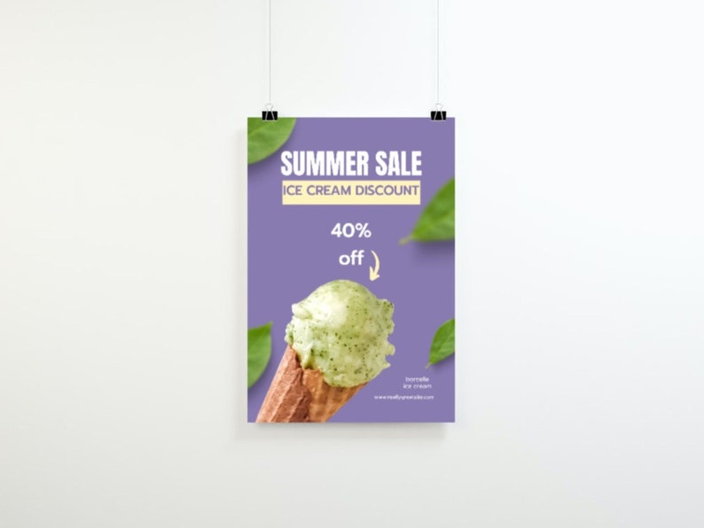 Ice Cream Shop Social Media Templates Editable Kit, Food Marketing ...
