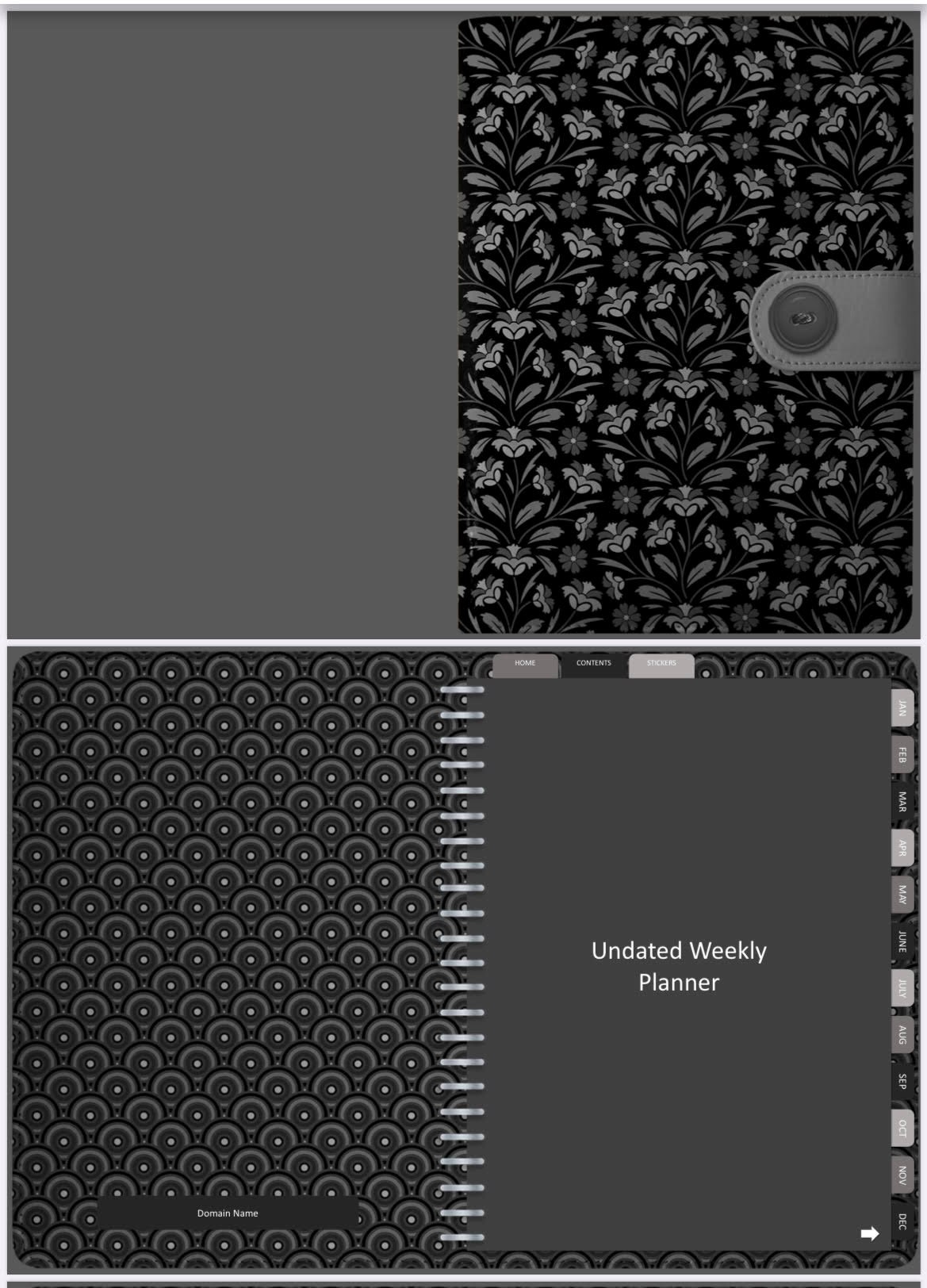 Digital Planner 2023-2024 BLACK EDITION - Etsy
