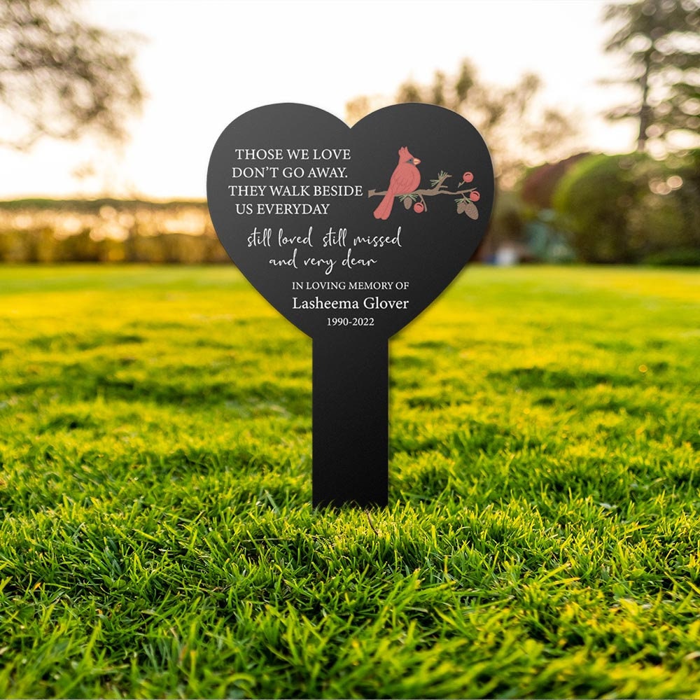 Cardinals Memorial Grave Marker Custom, Loss of Loved Ones Sympathy ...
