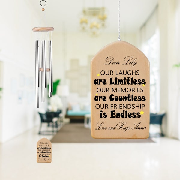 Personalized Wind Chimes for Best Friends - Etsy
