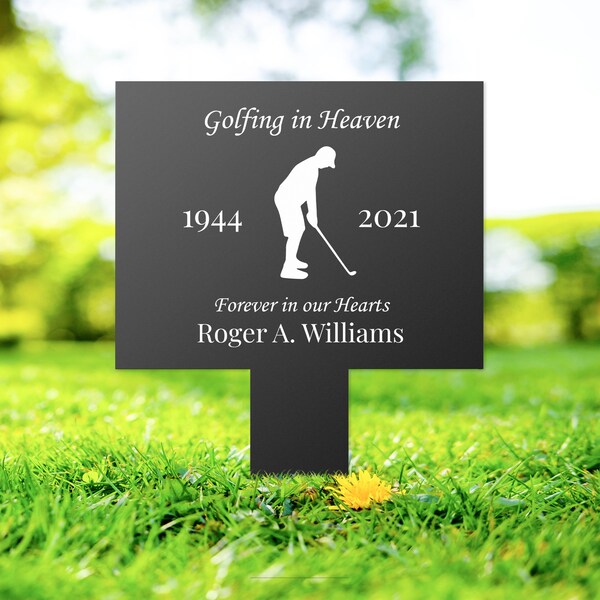 Golf Memorial Stake - Etsy