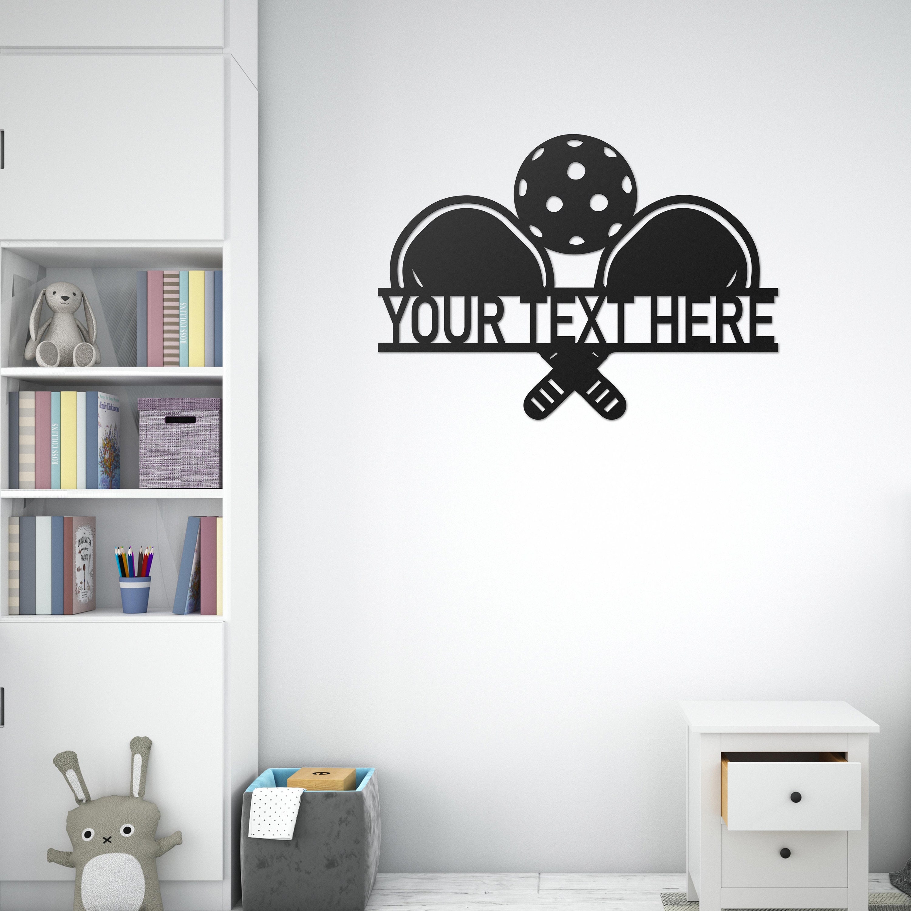 Personalized Pickleball Metal Wall Art With Led Lights, Pickleball ...