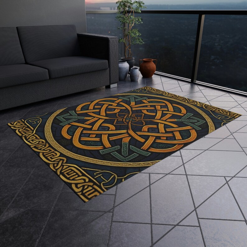 Celtic Decorative Outdoor Rug - Etsy