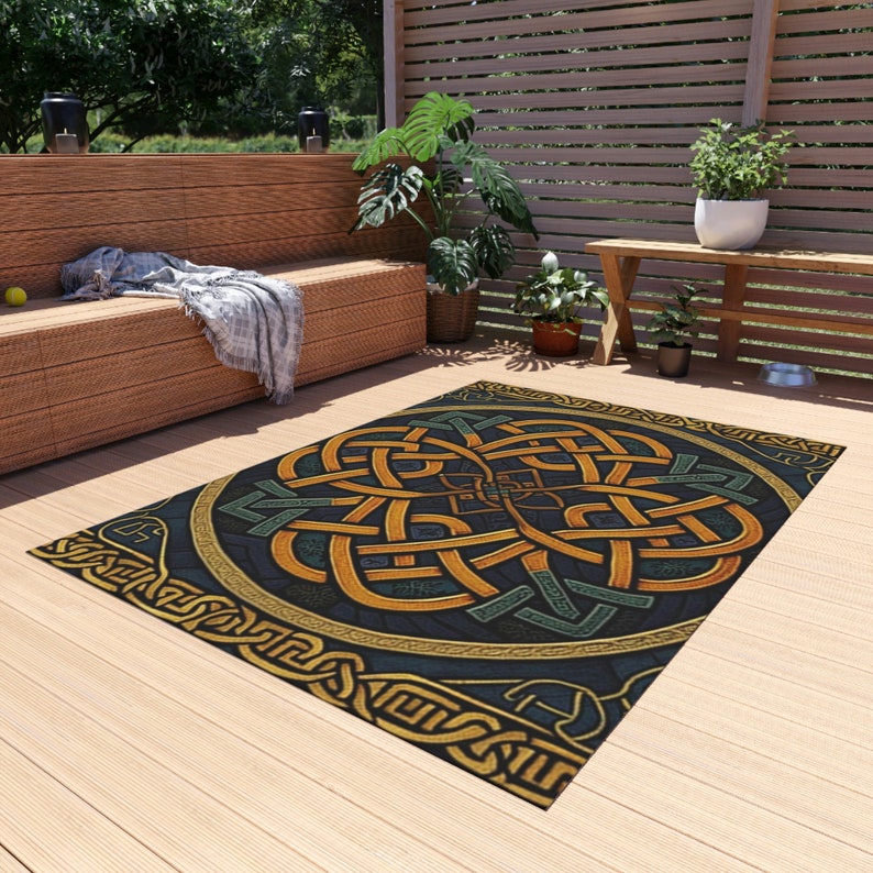 Celtic Decorative Outdoor Rug - Etsy