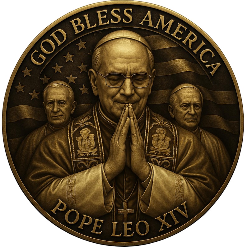 Pope Leo XIV Commemorative Coin: Vatican Souvenir - Etsy
