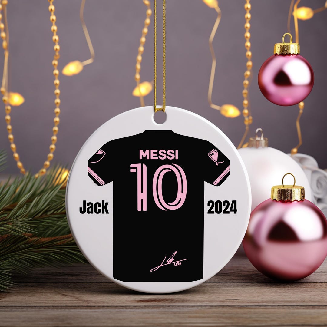 Customized Messi Ornament - Personalized Holiday Decoration - Unique ...