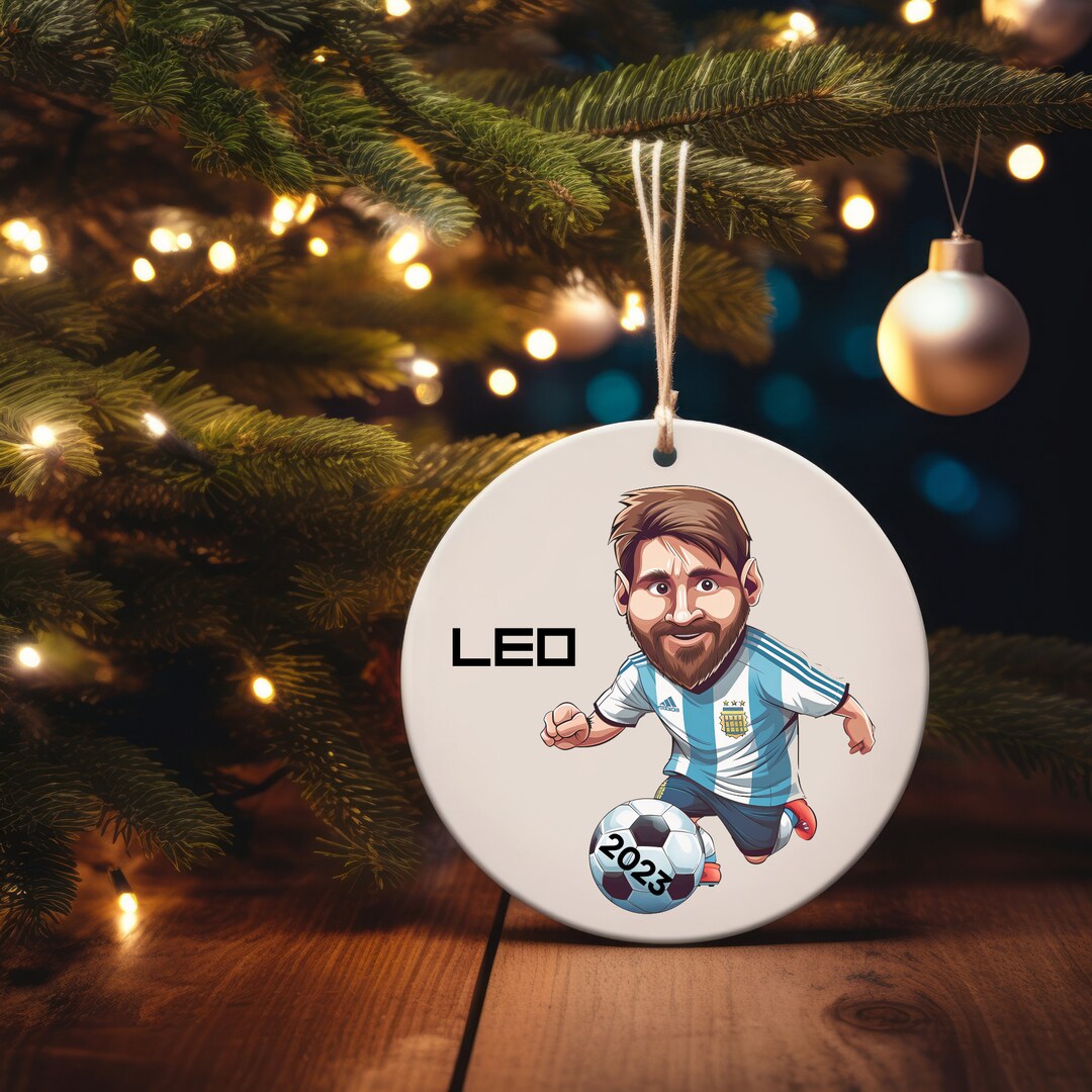 Customized Messi Style Ornament - Personalized Holiday Decoration ...