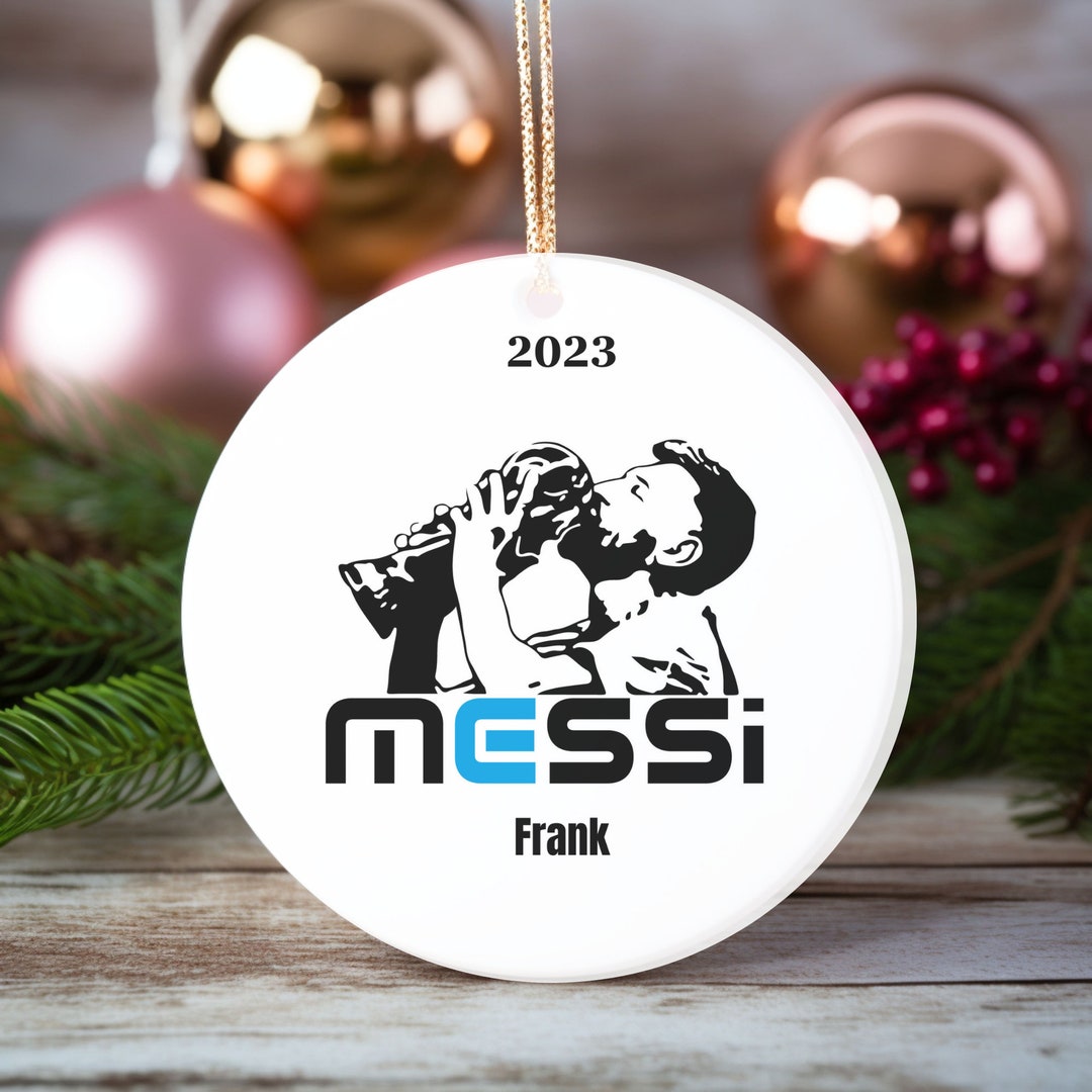 Customized Messi Ornament - Personalized Holiday Decoration - Unique ...