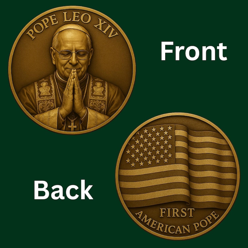 Pope Leo XIV Commemorative Coin: First American Pope, Collector's Item ...