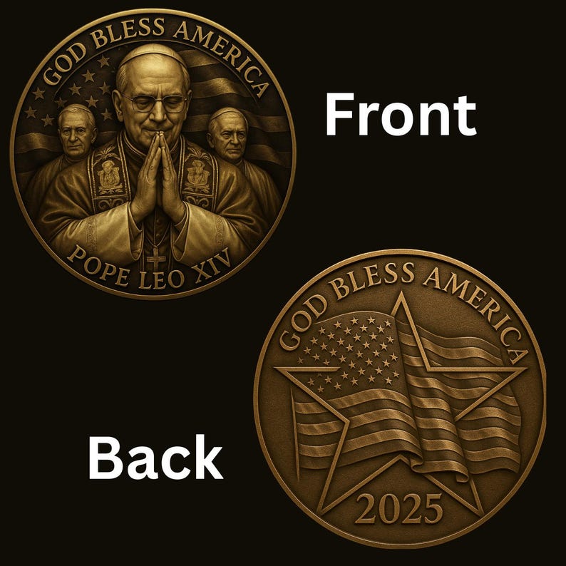 Pope Leo XIV Commemorative Coin: Vatican Souvenir - Etsy