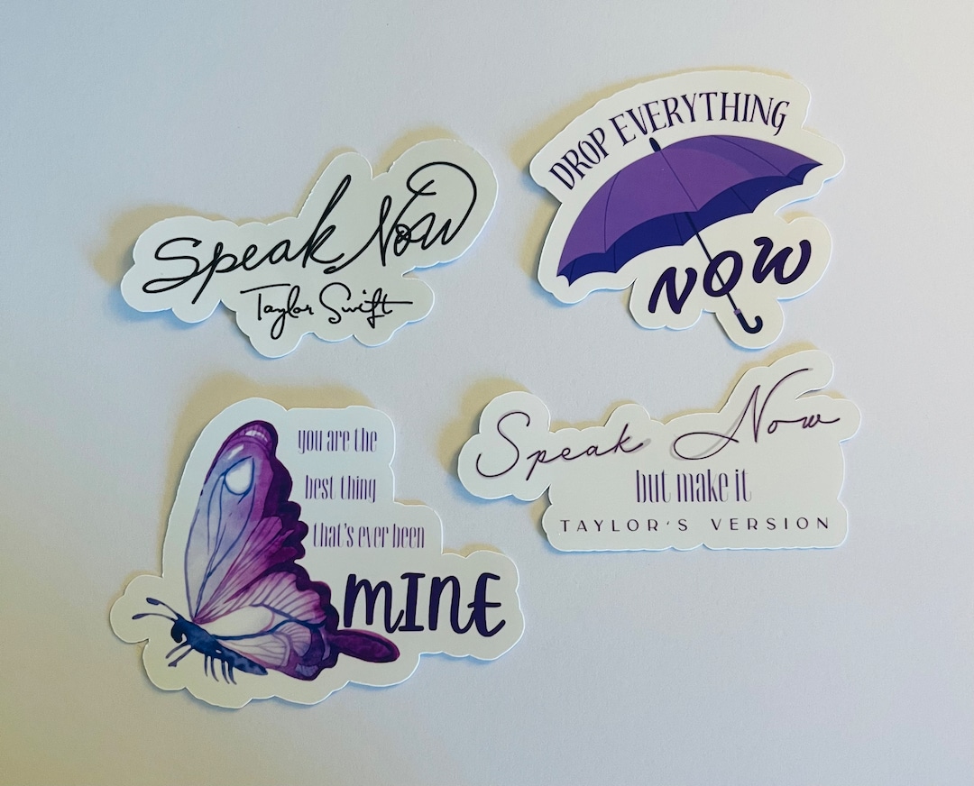 Taylor Swift Speak Now taylors Version Stickers 4 - Etsy
