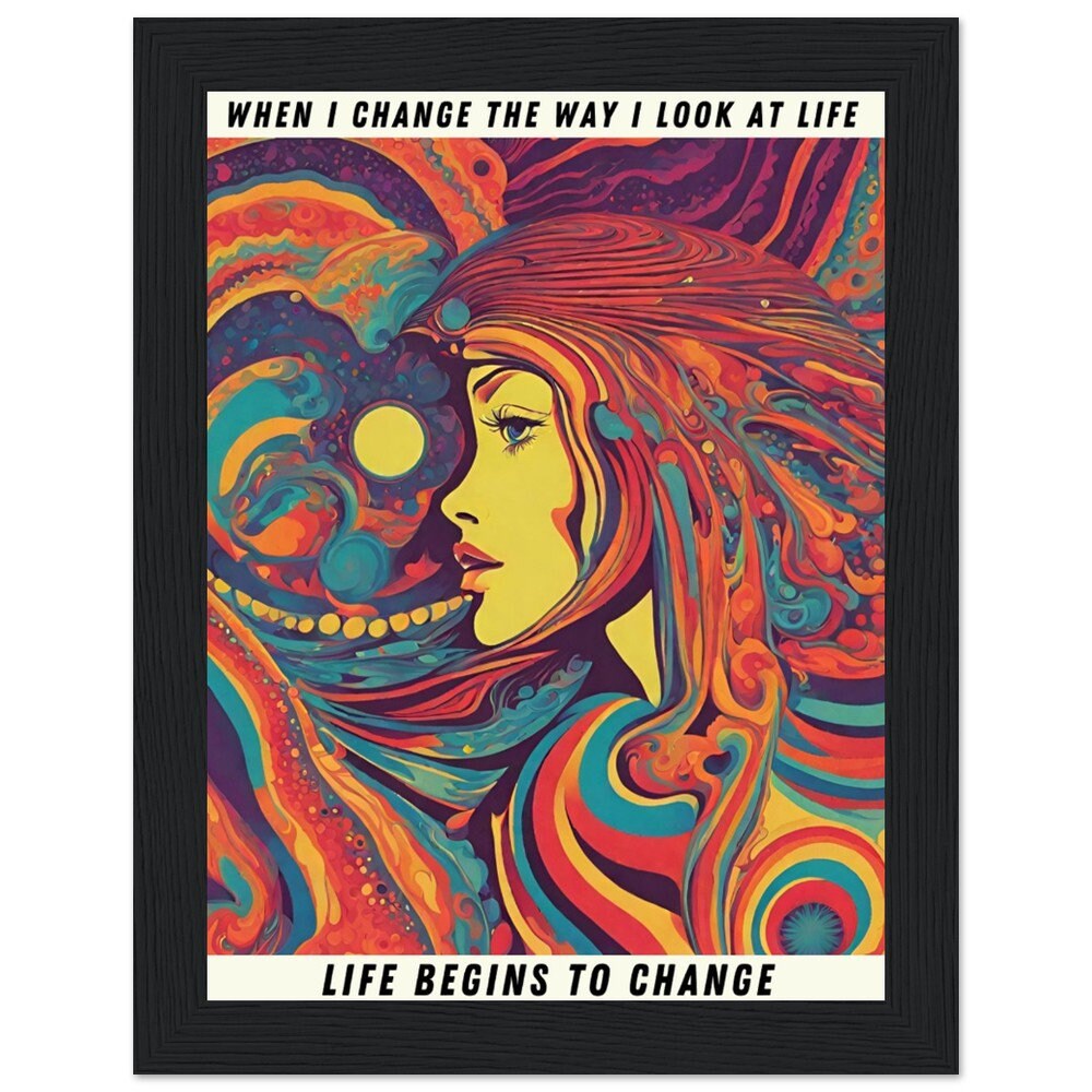 Trippy Wall Art, Psydelic Art, 70s Wall Art, Rainbow Art, Inspirational ...