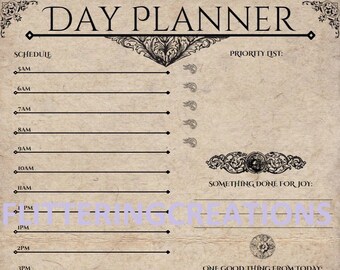 Antique Day Planner - Etsy