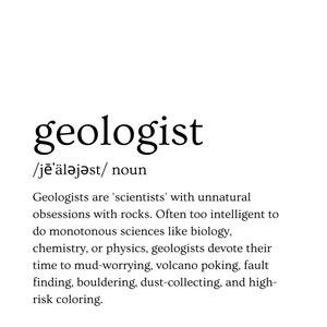 Geologist Funny Definition | Geology Art | Geologist Print | Digital ...