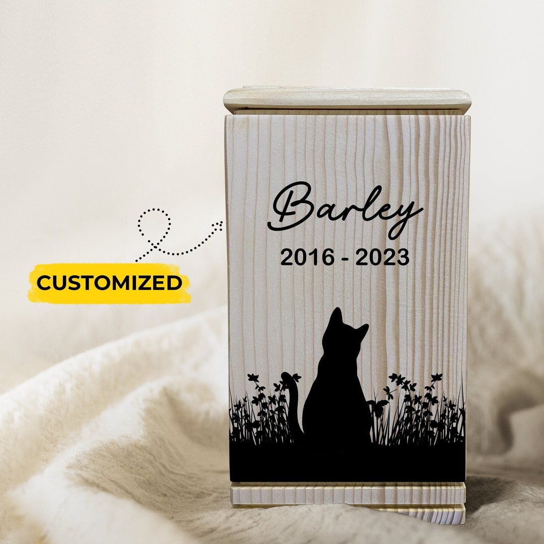 Personalized Cat Urn Cremation Urn for Cat Ashes Pet Urn - Etsy