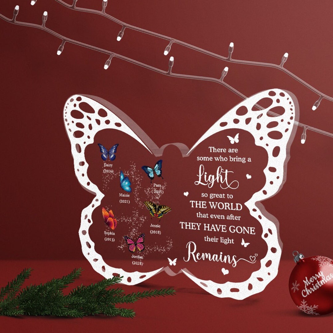 Butterfly Memorial Plaque, Sympathy Gift, Remembrance Gift, Condolence ...