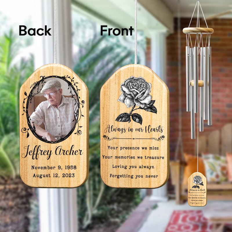 Son Wind Chime With Photo - Etsy