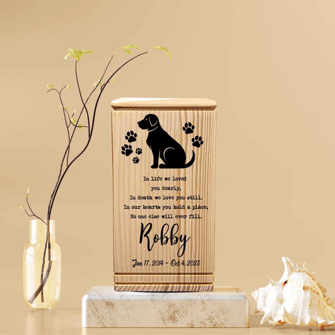Personalized Labrador Retriever Dog Urn, Cremation Urn for Dogs Ashes ...