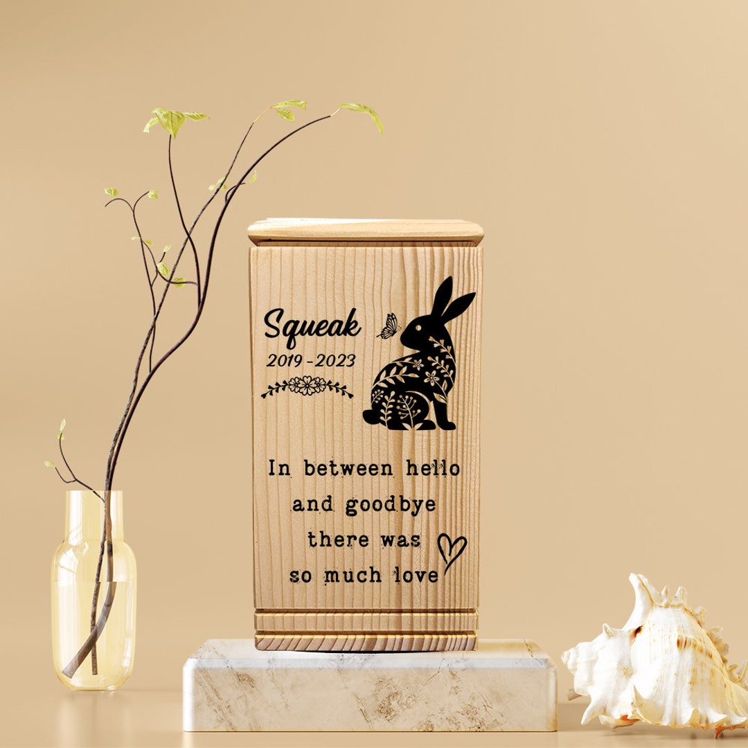 Personalized Rabbit Memorial Urn Custom Bunny Loss Gift - Etsy